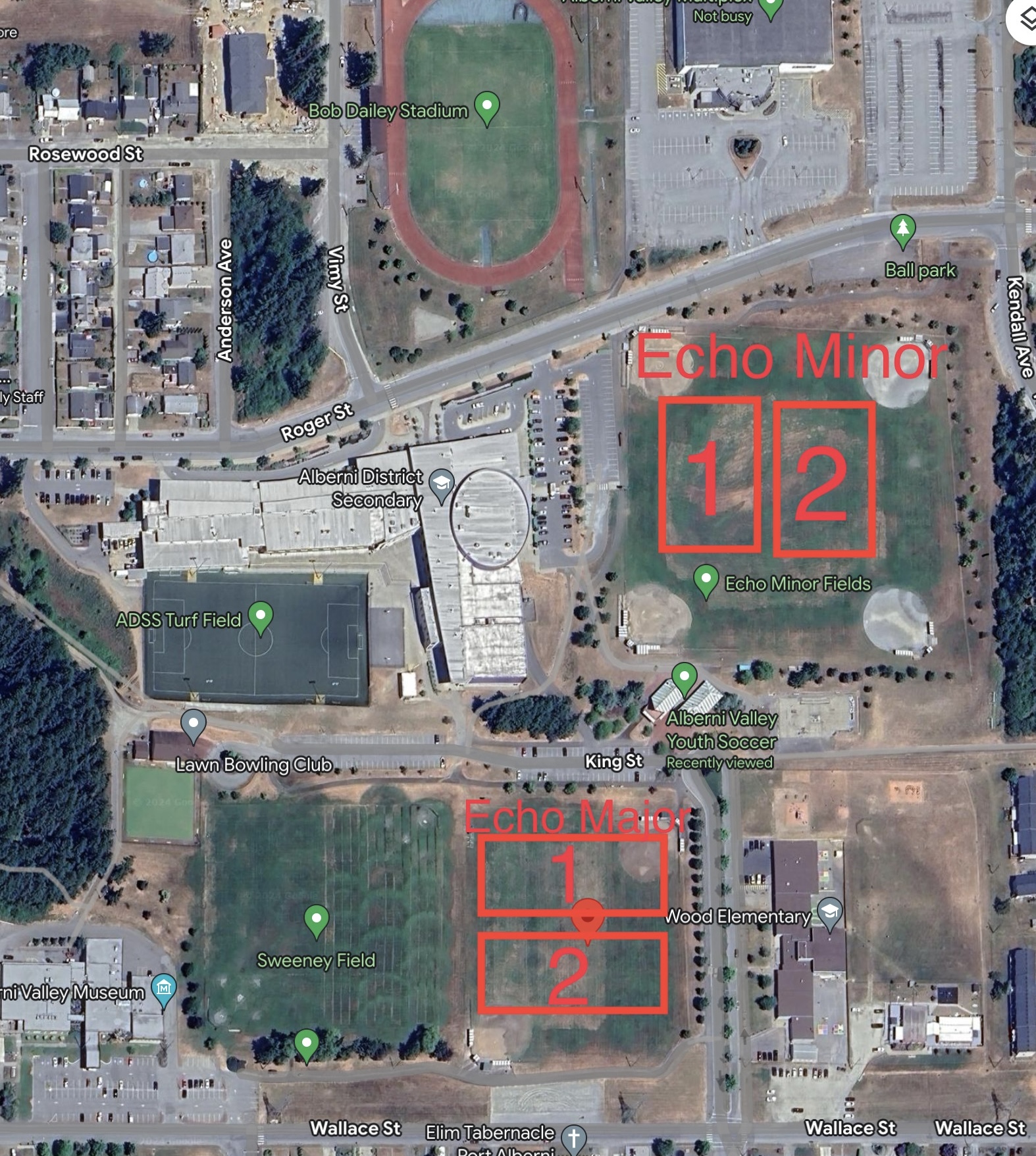 Field Locations – Alberni Athletics Soccer Club
